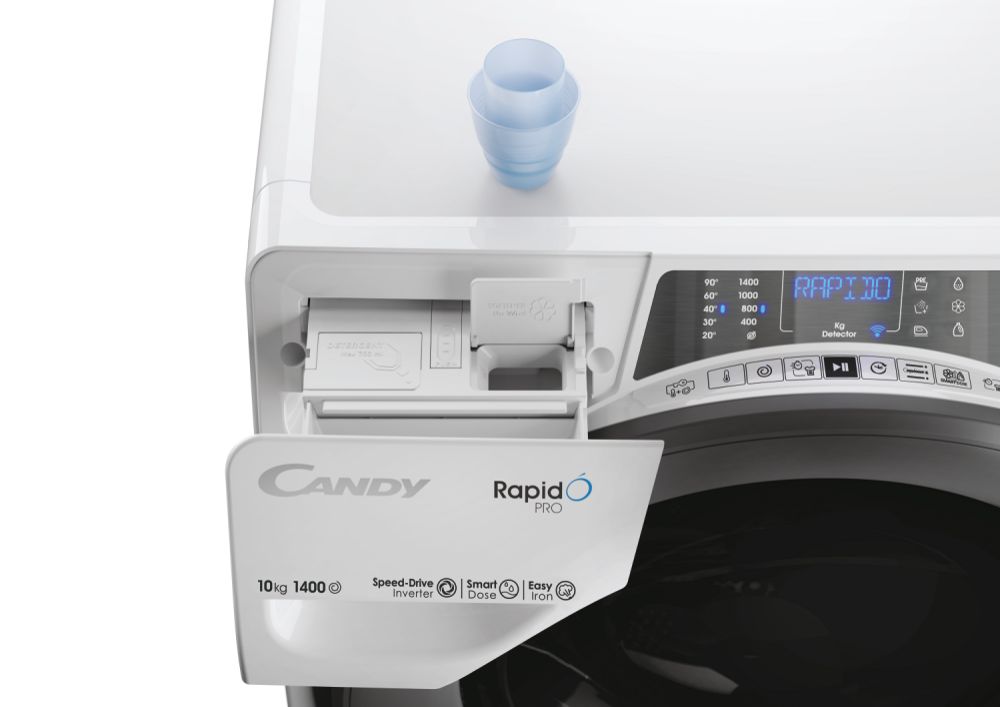 RPD4106BWMBC8-S | Lave-linge hublot RapidÓ PRO | Candy